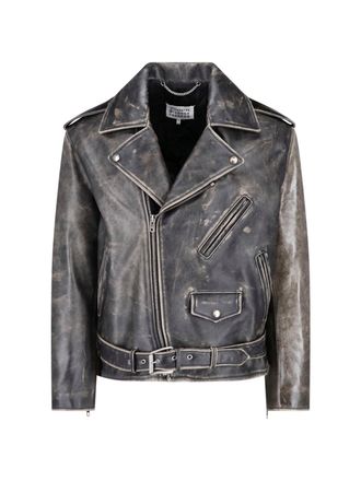 Maison Margiela Used Leather Jacket