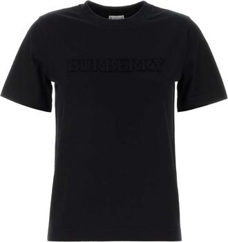 Burberry Femme, Tops, Noir, Taille: 40 FR T-shirt avec Logo
