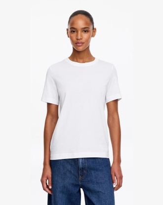 Arket Signature-T-Shirt -Wei&szlig;