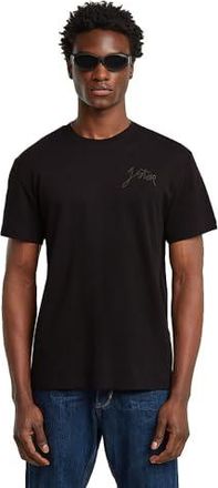 G-Star Homme T-shirt G-Script, Noir (dk black D26823-D976-6484), M
