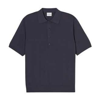 Closed Homme, Tops, Bleu, Taille: M Polo avec logo brodé