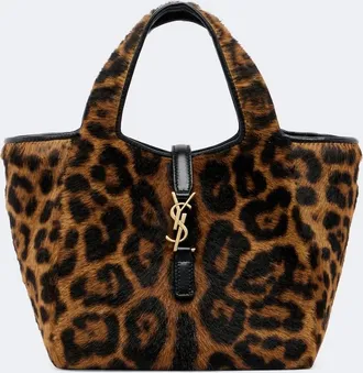 Saint Laurent Sac &agrave; main Le 5 &agrave; 7 Bea Baby en cuir fa&ccedil;on poulain
