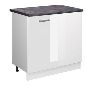 Vicco Meuble dangle R-Line, Blanc Haute brillance, 86 cm, pt Anthracite