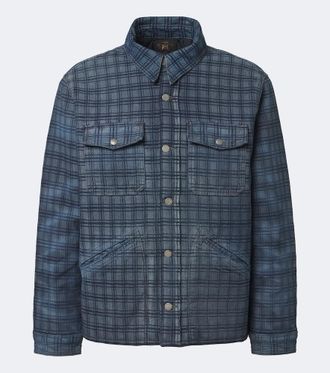 Ralph Lauren Veste en denim &agrave; carreaux