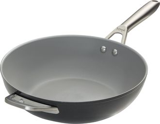Ninja ZEROSTICK Ceramic Pro Wok, 28 cm, kratzfest, PTFE-frei, kompatibel mit allen Kochfeldern, Schwarz CW30928UK