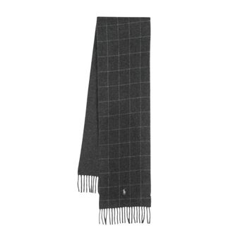 Polo Ralph Lauren &Eacute;charpe en laine froiss&eacute;e - Homme - Accessoires - Gris - Taille: ONE Size