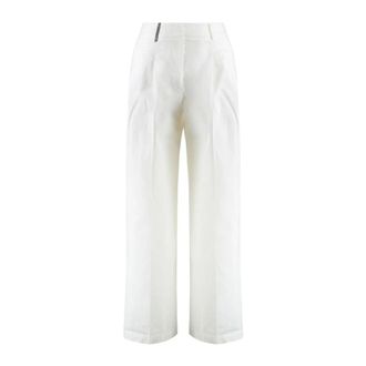 PESERICO Wide Leg Hosen - - Trousers - Damen - Wei&szlig; - S