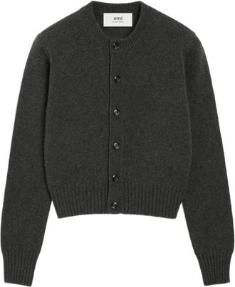 Ami Femme, Pulls, Noir, Taille: 38 FR Ami de Coeur Cardigan