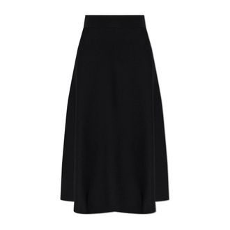 Max Mara Femme, Jupes, Noir, Taille: 42 FR Midi Skirts