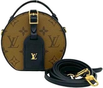 Louis Vuitton Pre-owned Mini Boite Chapeau Monogram Reverse Leather Sac 2-en-1 - Femme - Pre-owned - Brun - Taille: ONE Size