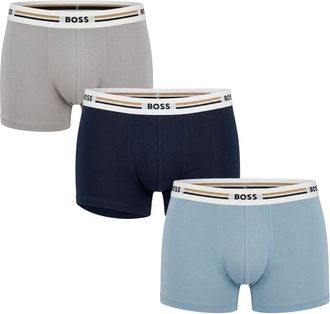 HUGO BOSS Homme, Sous-v&ecirc;tements, Multicolore, Taille: S Trunk 3P Revive