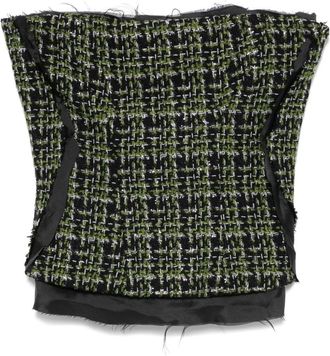 Ottolinger Tweed-Corsage im Deconstructed-Look - Grün