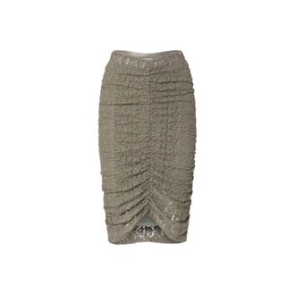 Liu Jo Jupe Midi en Dentelle - Femme - Jupes - Vert - Taille: S