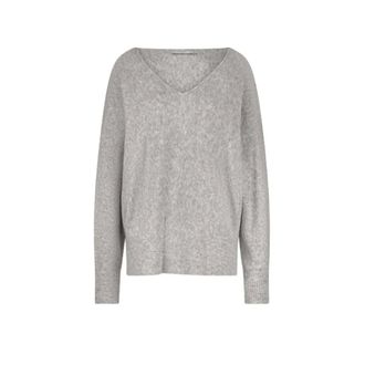 Summum Femme, Pulls, Gris, Taille: 38 FR Pull Oversize en Laine M&eacute;lang&eacute;e Tricot&eacute;e