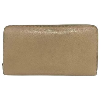 Celine Pre-owned Leder Portemonnaies - - Pre-owned - Damen - Beige - ONE SIZE