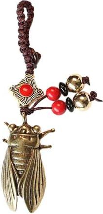 Vosarea Porte-Cl&eacute;s Cigale en Cuivre Pendentif Chic pour Cl&eacute;s de Voiture pour Usage Quotidien et Pr&eacute;sent D&eacute;licat