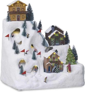 F&eacute;&eacute;ric Lights & Christmas Weihnachtsdorf animierte Skipiste/Musikalische 24 LEDs + Umbau