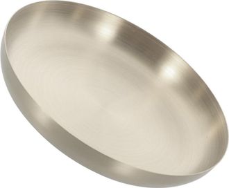 NUOBESTY Edelstahl Steakplatte 20cm Serviertablett aus Edelstahl ohne Griff Speiseteller f&uuml;r Snacks Obst und Fleisch Gl&auml;nzende Pflegeleichte Edelstahlplatte f&uuml;