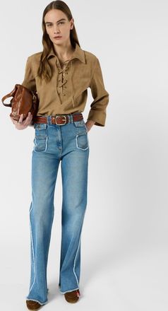 Gerard Darel Jean flare &agrave; franges - ANNA - Jeans