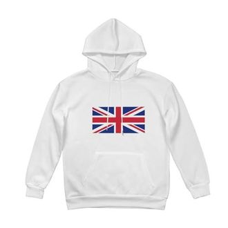 Generic Sweat &Agrave; Capuche Patriotique Royaume-UNI Drapeau Amusant Drapeau Imprim&eacute; Graphique Sweat &Agrave; Capuche avec Poches Doublure Polaire Femmes Hoodie Plusieurs