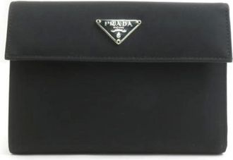 Prada unisex, Pre-owned, Noir, Taille: ONE Size Portefeuille Vintage en Nylon Pre-owned