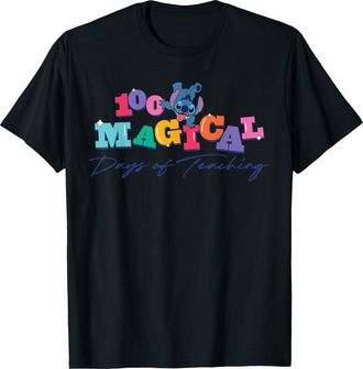 Disney Stitch 100 Magical Days of Teaching 100th Day School T-Shirt