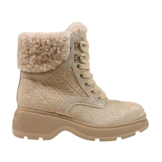 Guess Femme, Chaussures, Beige, Taille: 40 EU Botte &agrave; lacets Vikki