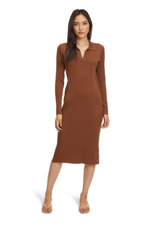 Vera Mont Damen 6402/4993 Kleid, Tabak, 32