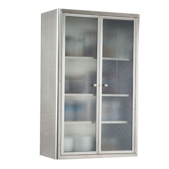 Generic Werkzeugschrank H&auml;ngeschrank K&uuml;che Mit Herausnehmbaren Einlegeb&ouml;den Doppelt Mattierte Schrankt&uuml;ren Gro&szlig;es Stauvolumen Aus Edelstahl Gefertigt Mehrzwec