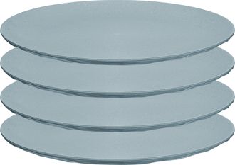 Koziol Flacher Teller 26 cm 4er-Set CLUB PLATE Speiseteller Kunststoff Blau