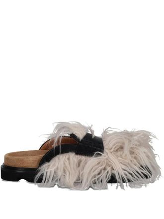 College mules en fourrure Slives - Tons neutres
