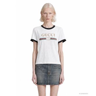 Gucci Interlocking G Ringer T-Shirt