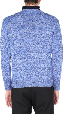 Ballantyne Wool Crew Neck Sweater - Blue