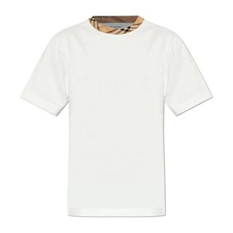 Burberry Homme, Tops, Blanc, Taille: XL T-shirt Ryan