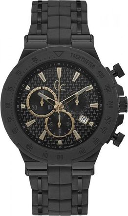 Guess Homme, Accessoires, Noir, Taille: ONE Size Montre de sport en acier inoxydable