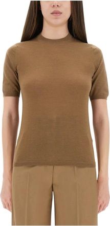 Max Mara Femme, Pulls, Brun, Taille: 38 FR Pull &Eacute;l&eacute;gant en Tricot