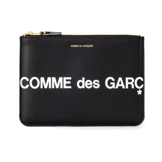 Comme Des Gar&ccedil;ons Huge Logo Wallet - - Bags - Damen - Schwarzk - ONE SIZE