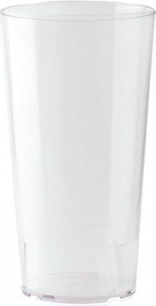 WACA 1723 10er Set Mehrwegbecher Kunststoffbecher 300 ml Dm 70 mm, Farbe:transparent - opak
