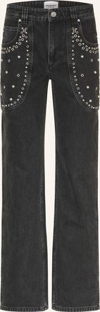 Isabel Marant Marant &Eacute;toile Staright Jeans Silka schwarz