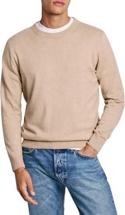 Pepe Jeans London New Andre Crew Neck Tricots, Marron (Beige béton), S Homme