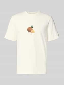 Les Deux T-Shirt mit Label-Detail