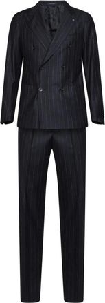 Tagliatore Costume crois&eacute; &agrave; rayures tennis - Homme - Costumes - Bleu - Taille: L