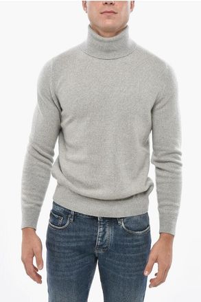 Malo Virgin Wool And Cashmere Turtleneck Sweater Größe 54