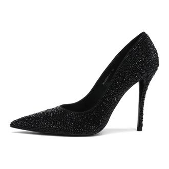Cesare Gaspari Kristall-Stiletto-Pumps - - Shoes - Damen - Schwarzk - 36 EU
