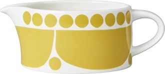 Arabia Sunnuntai Krug aus Keramik, wei&szlig;/gelb - 0,4 L, stilvoller Pitcher, Ma&szlig;e 10,3x17,3x6,4 cm, 1059962