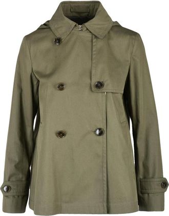Herno Femme, Manteaux, Vert, Taille: 34 FR Trench Corto