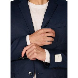 Calvin Klein Blazer coupe slim en lin m&eacute;lang&eacute;