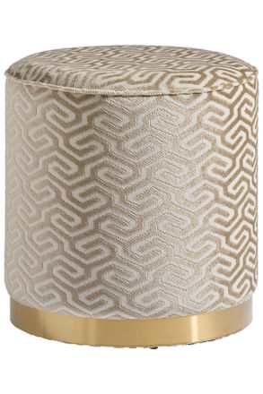 MID.YOU Mid.you Hocker, Beige, Metall, Textil, 40x42x40 cm, Wohnzimmer, Hocker, Sitzhocker