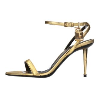 Tom Ford Femme, Chaussures, Jaune, Taille: 38 EU Sandale Padlock Nue