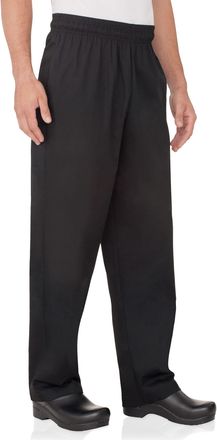 Chef Works Essential Unisex Baggy Pants - Large / L / Lrg - Small Black Check Design, Bundweite: 38-40 inch, Polycotton, Herren- & Frauenkochhosen, 3 Taschen, A0